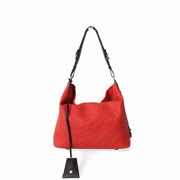 Louis Vuitton | Bags | Louis Vuitton Leather Embossed Antheia Hobo Red ...